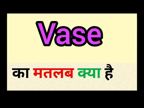 Vase meaning in hindi || vase ka matlab kya hota hai || word meaning english to hindi