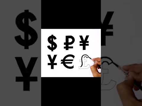 Currency symbols drawing 💸💵💴💶💰#shorts
