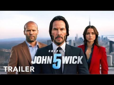 John Wick (Chapter 5) New Movie Trailer, Jason Statham, Keanu Reeves, Ana De Armas