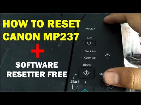 how to reset canon mp237absorber full + free software resetter