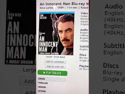 AN INNOCENT MAN1989 KINO LORBER BLU RAY 2019