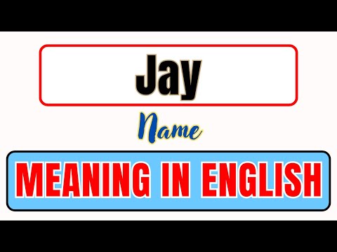 Jay name meaning | What is Jay meaning in english | जय नाम का मतलब | English Brain