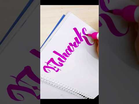 "Niharika" Name Calligraphy #shorts #viral #calligraphy #art #handlettering #moderncalligraphy