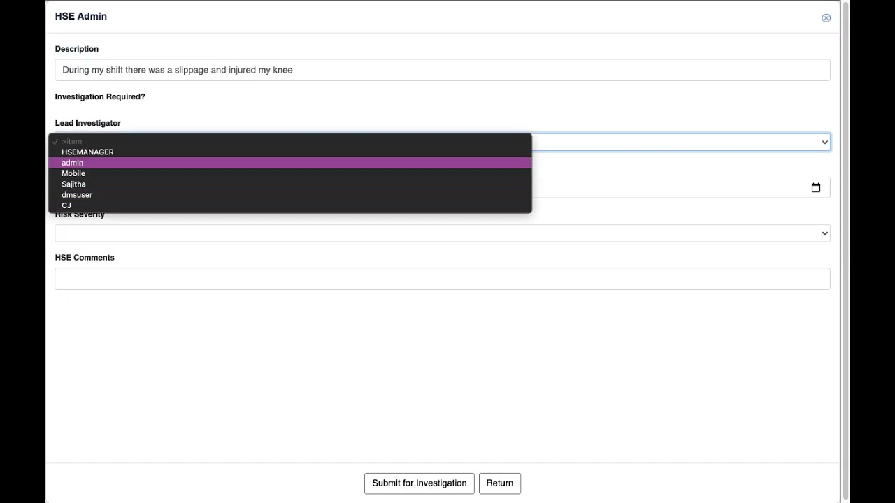 Incident Management Software with robust investigation Module