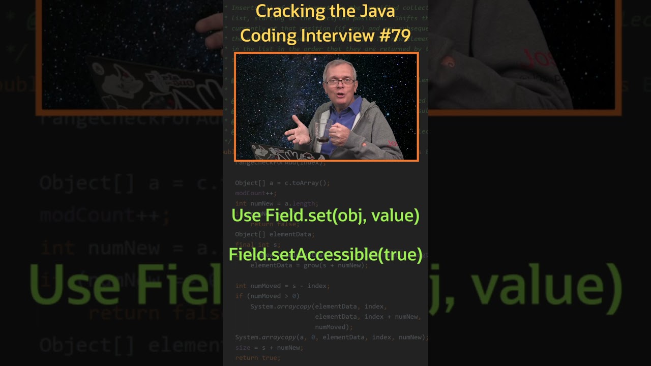 How can you update a field using the Reflection API? - Cracking the Java Coding Interview