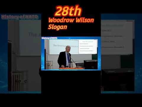 Woodrow Wilson Slogan, 28th President of America, John Mearsheimer #shorts #internationalrelations