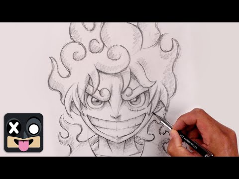 How To Draw Anime | Luffy Gear 5 | One Piece Step by Step Sketch Tutorial