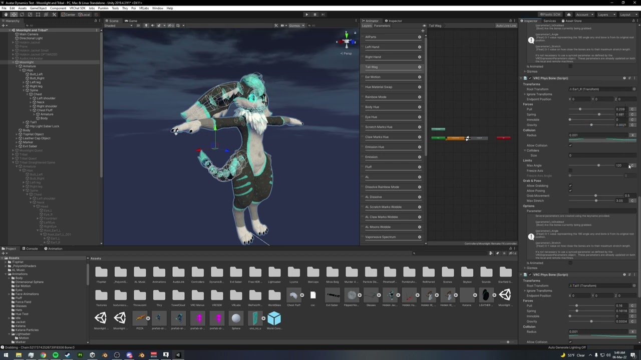 VRChat - Avatar Dynamics - PhysBones Conversion (Avatars 3.0)