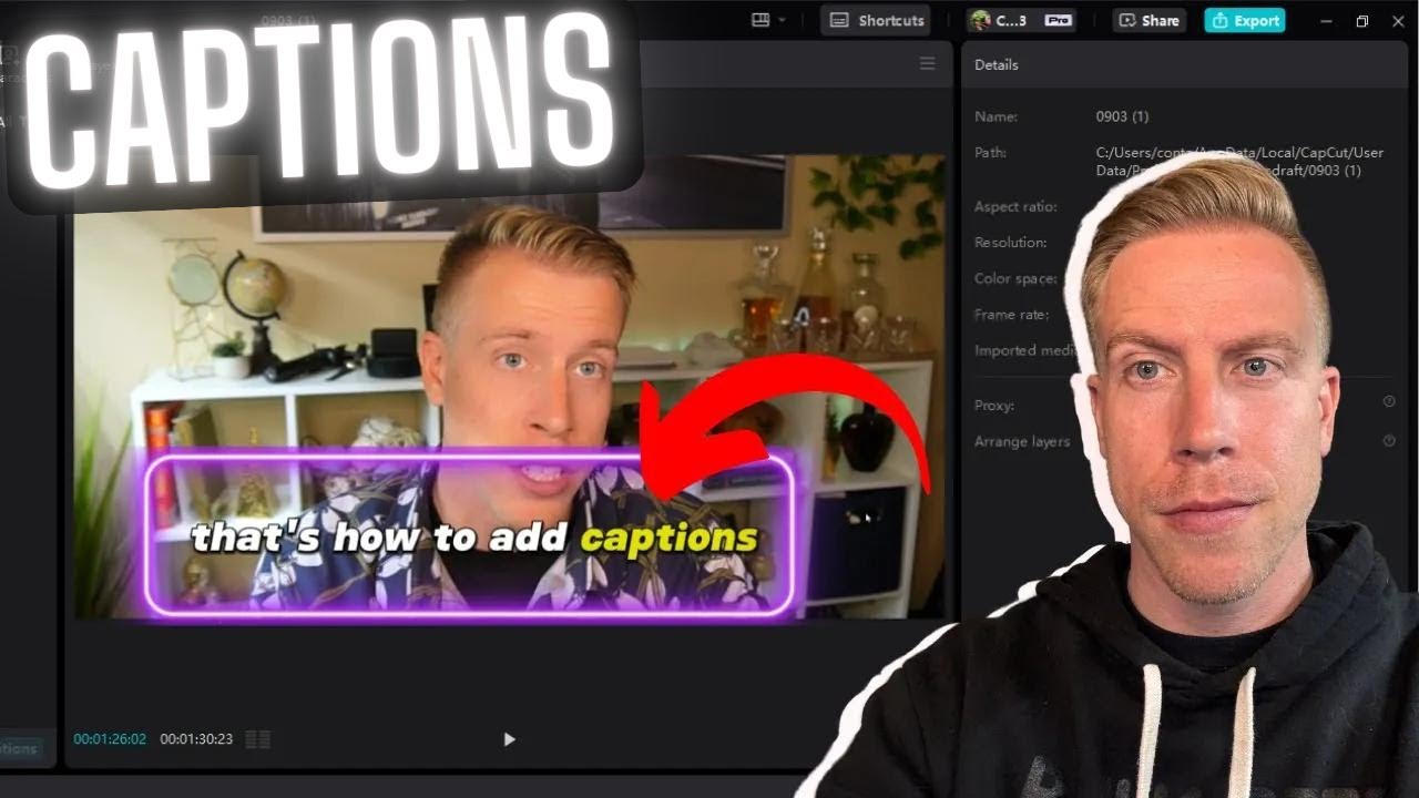 How to Add Captions on CapCut PC