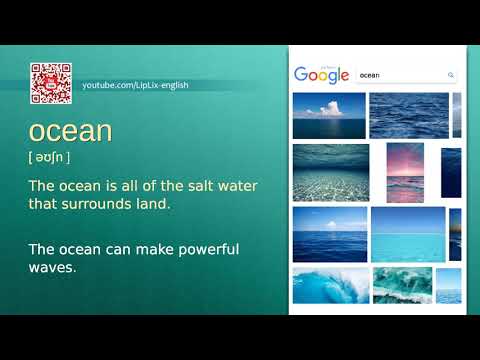Ocean : A2 level english vocabulary lesson, www.LipLix.com