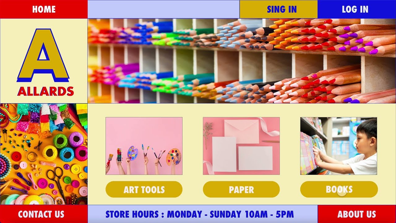 Allards Webside Redesign