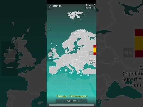 Worl map quiz : Pays d'Europe junior - 7.7s