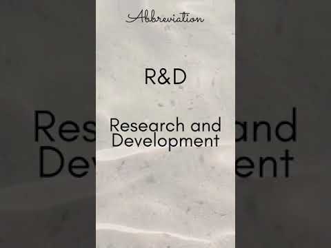R&D Research and Development