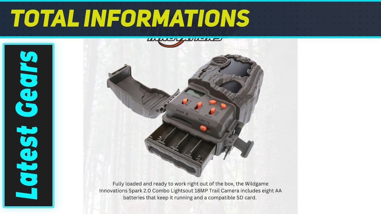 Wildgame Spark 2.0 Lightsout: Powerful 18MP Trail Cam Bundle!