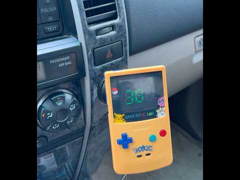 Gameboy color speedometer I made today! #gameboycolor #gameboy #retro #retrogaming #pokemon