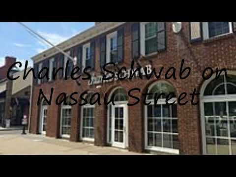 How to pronounce Charles Schwab on Nassau Street in English?