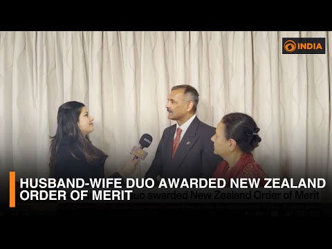 Husband-wife duo awarded New Zealand Order of Merit | DD India