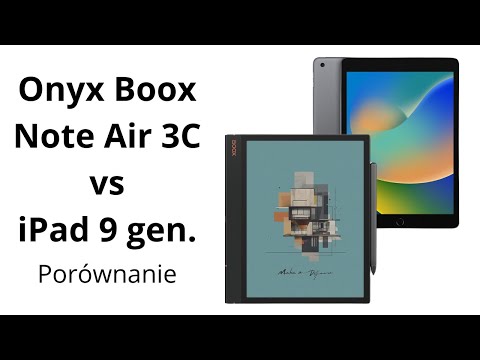 Tablet e-ink czy zwykły tablet? | Onyx Boox Note Air 3C vs iPad 9 gen.
