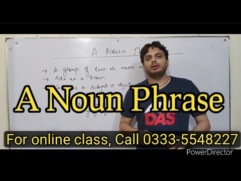 A Noun Phrase | By Syed Ali Raza Kazmi