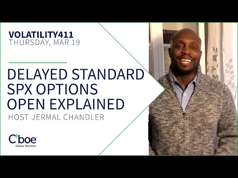 Delayed Standard SPX Options Open Explained