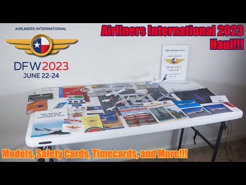 AIRLINERS INTERNATIONAL 2023 HAUL!!!| Model Planes, Timetables, Safety Cards, Magnets, and More!