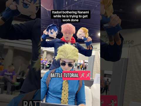 Itadori re-enacts Sukuna vs. Gojo BATTLE TUTORIAL 🫸❤️💙🫷#anime #jujutsukaisen #jujutsukaisenanime