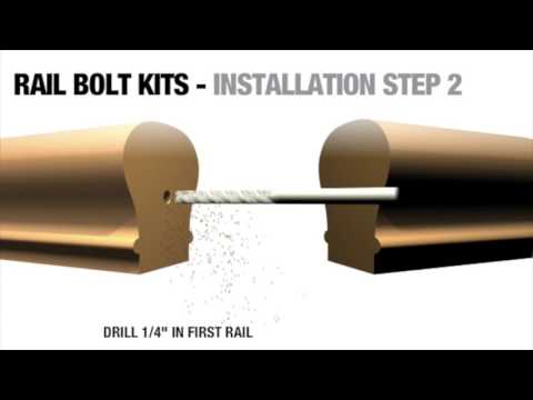 Connecting Stair Rails with Surewood-LNL Rail Bolt Kits