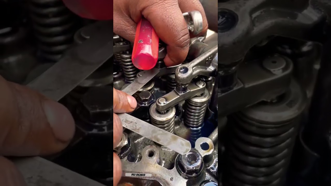 How to adjust valve clearances Tappet⚙️ #shortsfeed #tecnician #how #youtubeshorts