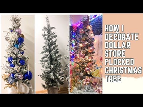 Upgrade Your Dollar Store Flocked Christmas Tree: Stunning Decor on a Budget