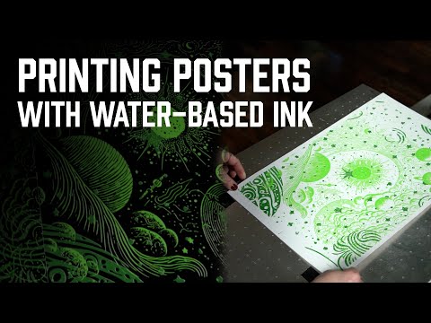 Best Practices when Printing Multi-Color Posters with Water-Based Ink