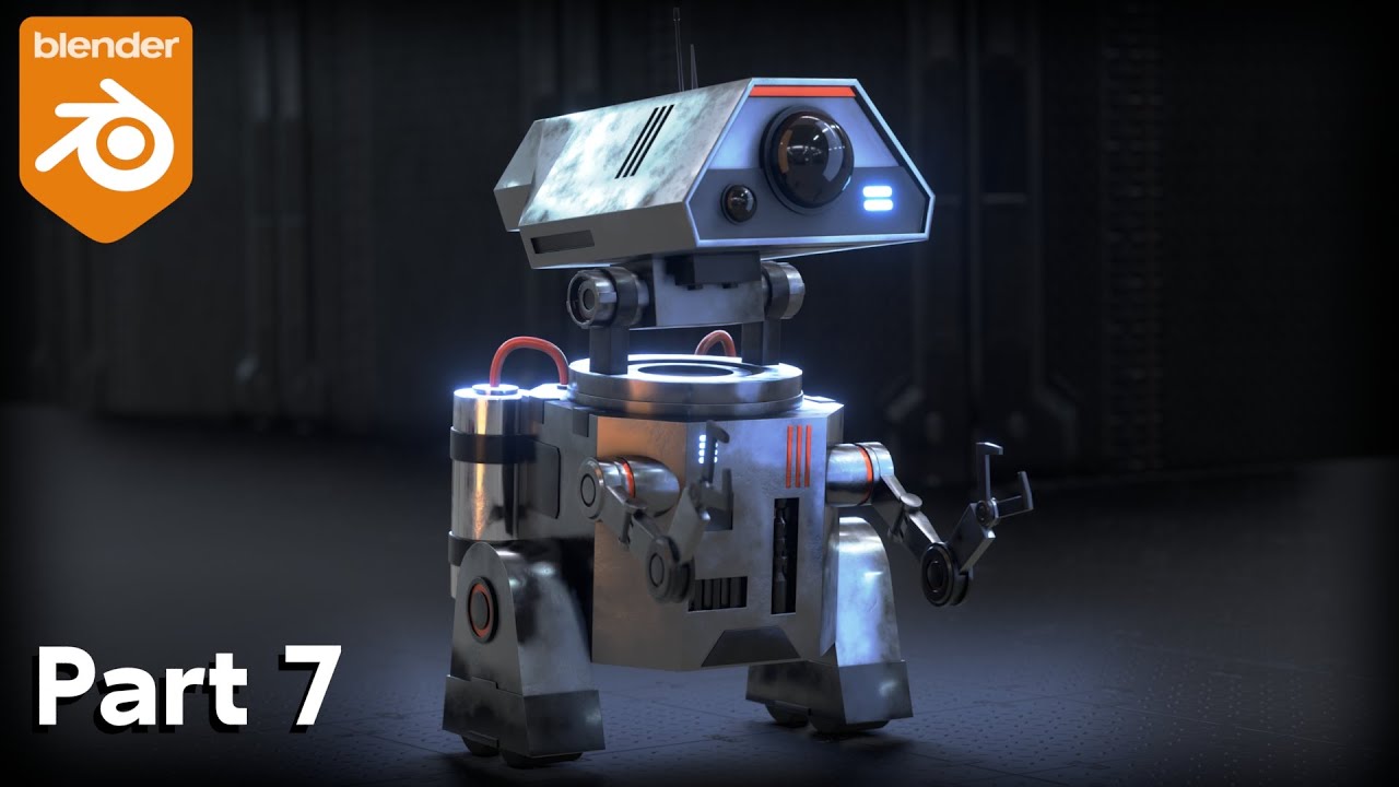 Sci-Fi Worker Robot-Part 7 (Blender Tutorial)