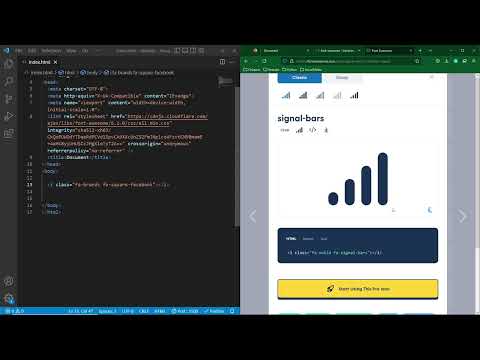 How To Add Icons in HTML and CSS | Add Icons To HTML Website