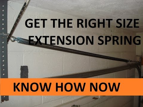 How to Get the Right Size Garage Door Spring