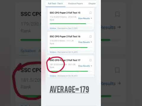 MOCK TEST vs ACTUAL MARKS in CPO Tier-2 , AIR-23 | SSC CPO 2022 #ssccpo2022 #ssccgl #ssc #testbook