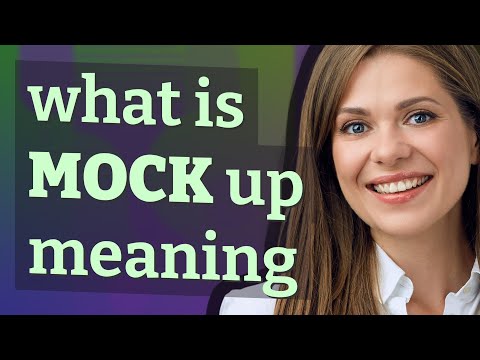 Mock up | meaning of Mock up