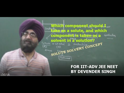 SOLUTE SOLVENT CONCEPT