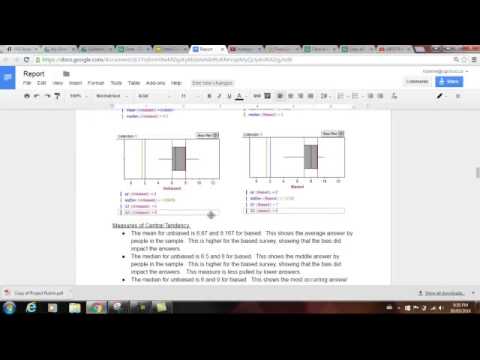 Stats Project Description and Example