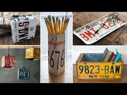 What To Do With Old License Plates / Old License Plates easy DIY projects