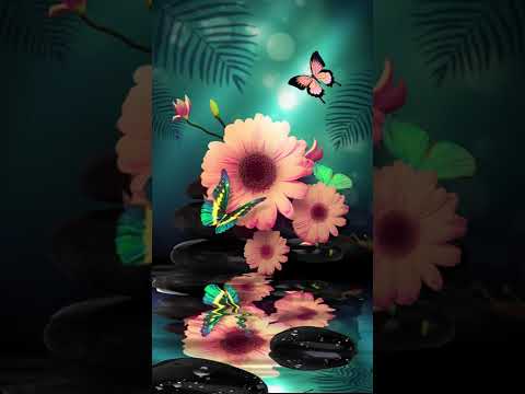 Autumn animated flowers