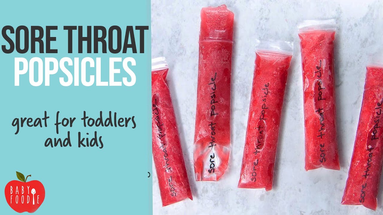 Sore Throat Popsicles: Great for Sick Toddlers + Kids