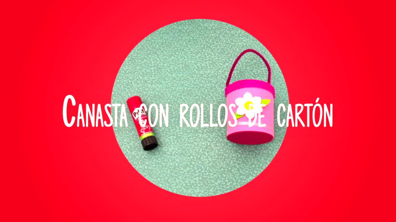 Cómo hacer una canasta de cartón con Pritt