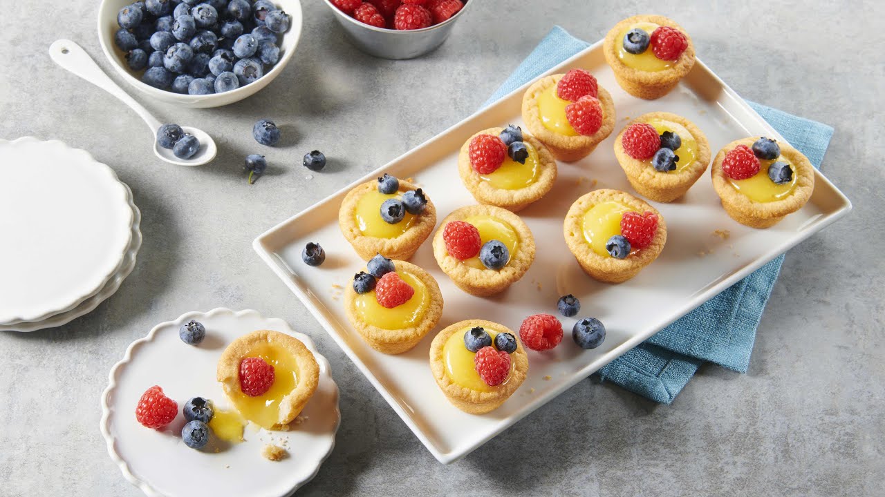 Mini Lemon Fruit Tarts | Pillsbury Recipe