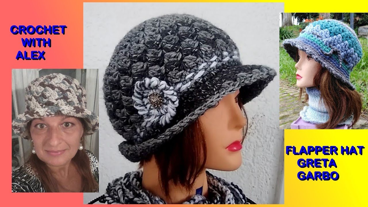 CROCHET FLAPPER HAT 