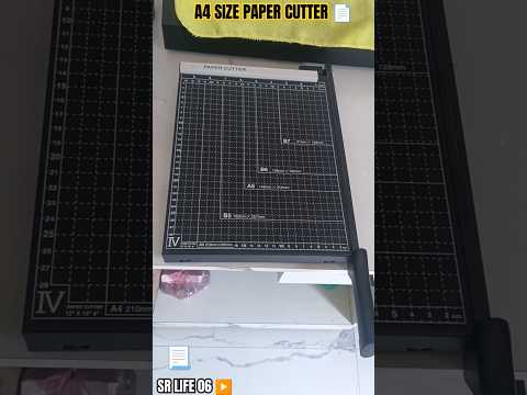 A4 size paper cutter mannual machine 📄✂️ || #a4papercutter #a4paper #srlife06videos #papercraft