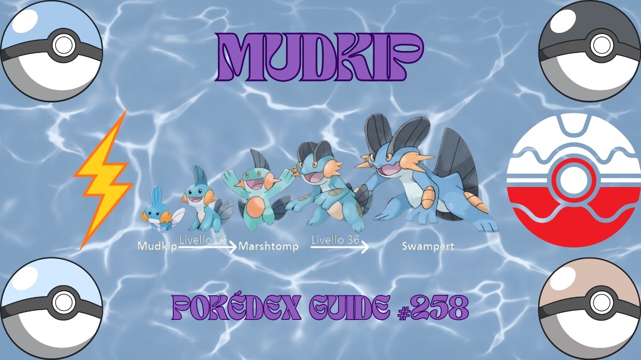 Complete Pokédex Entry: Mudkip | Pokémon Database Series