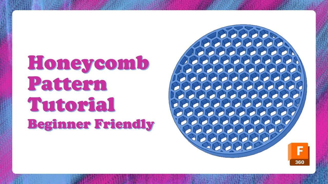 Create a Honeycomb or Hexagon Pattern in Fusion 360 | Easy Beginner Tutorial