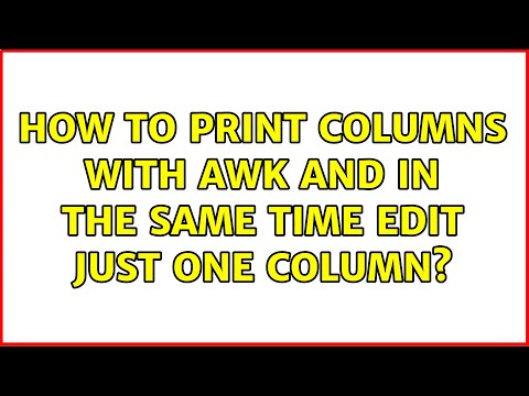 Ubuntu: How to print columns with awk and in the same time edit just one column?