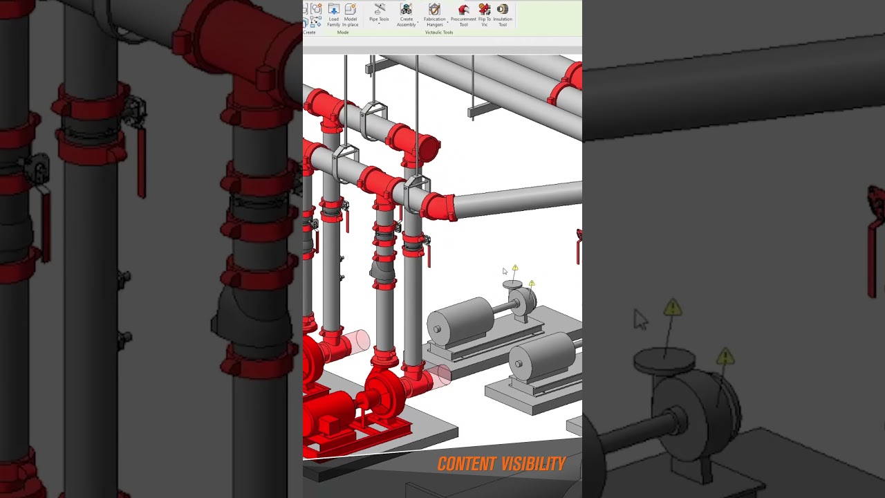 Victaulic Tools For Revit®: Content Visibility |  #Revit #VictaulicVDCWorks #FasterFromTheStart