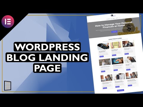 Learn How to Create a Landing Page for WordPress Blog with Elementor - Mind Luster