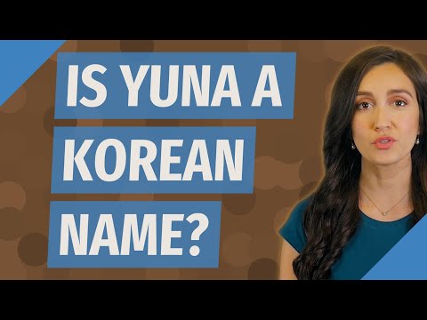 Is Yuna a Korean name?